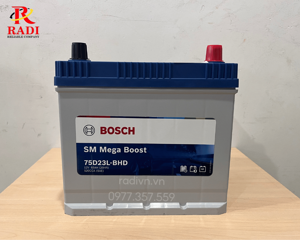 Ắc Quy BOSCH 75D23L-BHD (12V65Ah)